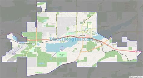 Map Of Wasilla City Thong Thai Real