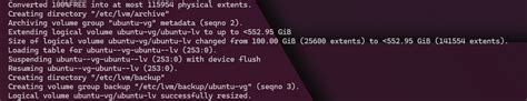 resize maximize the default logical volume in ubuntu