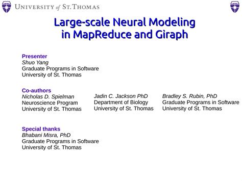 Ieee Eit Talk Large Scale Neural Modeling In Map Reduce Giraph Pdf