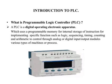 Plc Programmable Logic Controller Pptx Operating Systems Computer Software And Applications