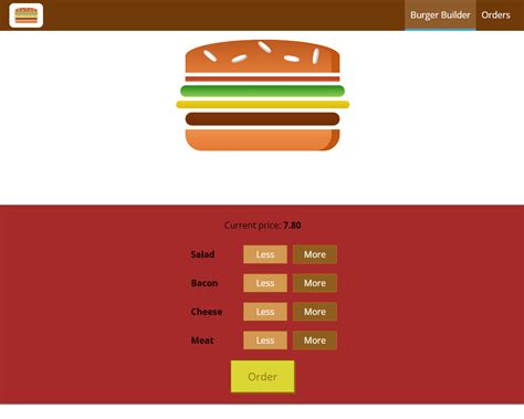GitHub Eemelinen BurgerBuilder Burger Builder App Done As A Part Of Udemy Course React The