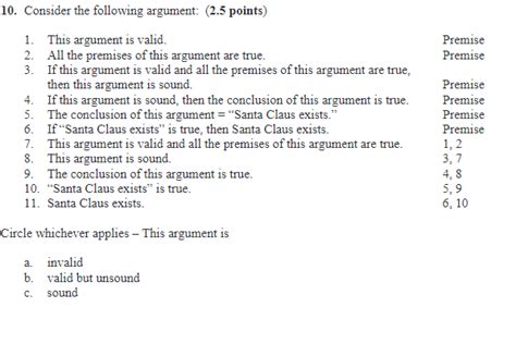 Premise Premise Consider The Following Argument Chegg Com