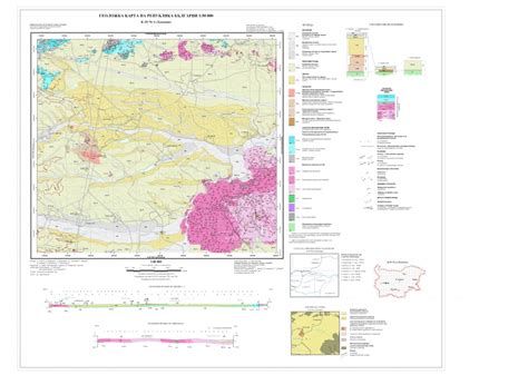 K 35 076 А Хасково Геоложка карта на република България Геологический портал Geokniga