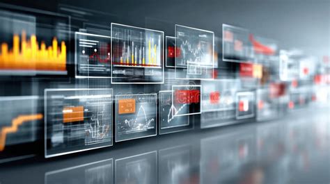 Marketing Dashboard Displays Data Visualizations For Business Analysis In A Digital Environment