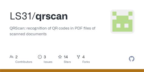 Github Ls Qrscan Qrscan Recognition Of Qr Codes In Pdf Files Of Scanned Documents