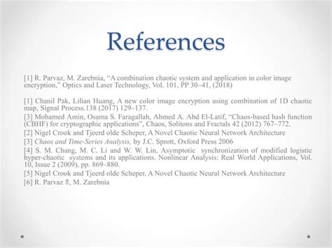 Seminar On Chaos Based Cryptography Pptx Physics Science