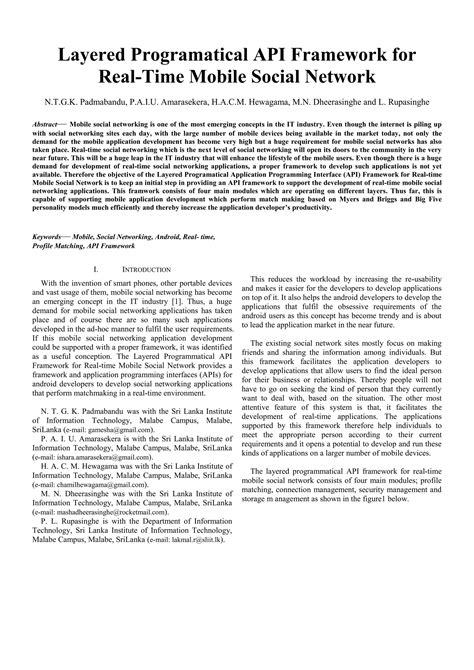 Layered Programatical Api Framework For Real Time Mobile Social Network Pdf