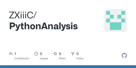 Github Zxiiicpythonanalysis