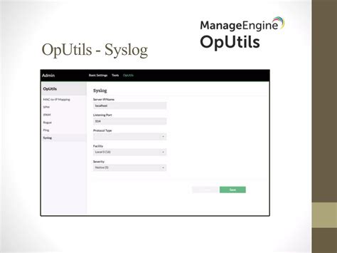 Manageengine Oputils Technical Overview Pptx