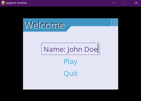 Gallery Examples — Pygame Menu 3 4 4 Documentation