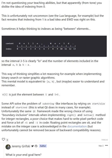 Which Programming Languages Index By One The Renegade Coder