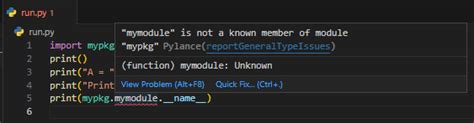 Pylancepyright Not Recognizing Member Of Imported Module Inside Package · Issue 4326