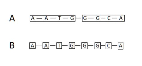 tokenization of biological sequence data a each token has a length
