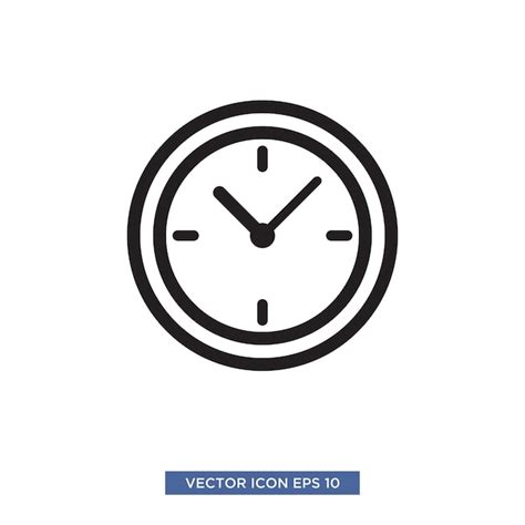 Premium Vector Clock Icon Vector Illustration Template