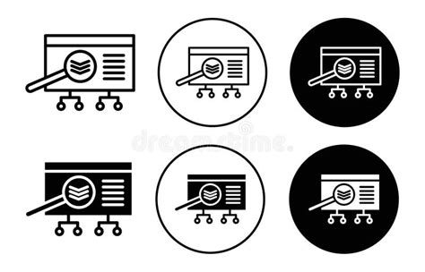 Classification Icon Collection Of Outline Thin Line Symbol Or Sign