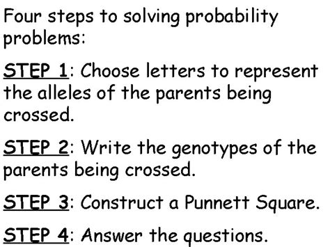 Tips For Solving Genetics Problems Complete Dominance Incomplete