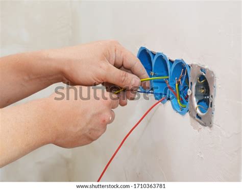 Electrician Installing New Multiple Socket Electrical Stock Photo 1710363781 Shutterstock