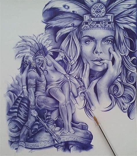 Gangster Aztec Drawings Np