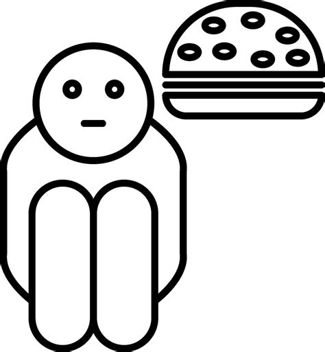Starvation Line Icon 36609012 Vector Art At Vecteezy