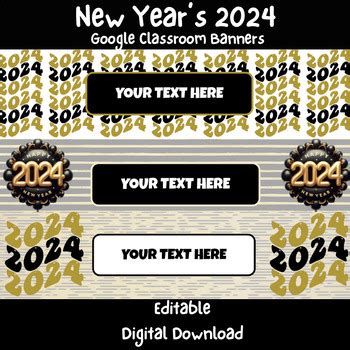 New Year S Google Classroom Banners New Year S Google Classroom Headers