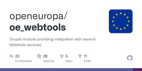 github openeuropa oe webtools drupal module providing integration with several webtools services