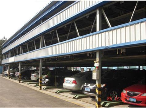2 6 Floors Multi Level Parking System Design Steel Structure For Car