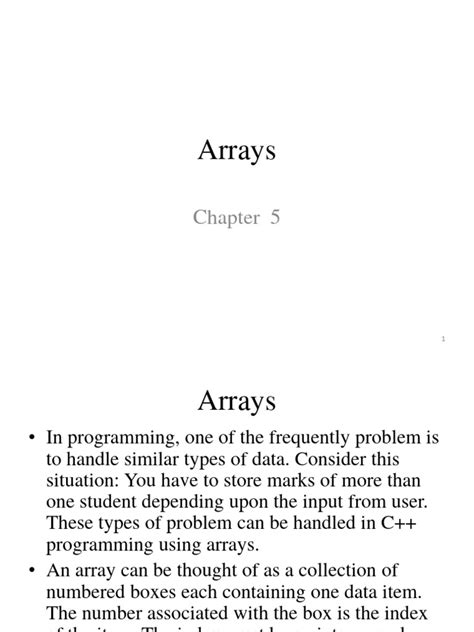 05arrays Pdf Programming Paradigms Computer Programming