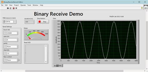 バイナリデータの送受信サンプル（arduino uno sram and labview community ni community