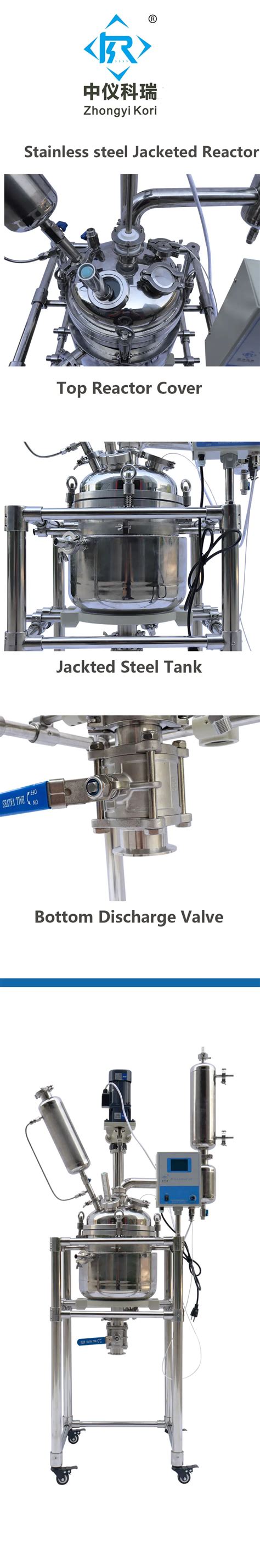 Lab Scale Reactor Stainless Steel 1l 2l 3l 5l 10l 20l 30l 50l 100l 150l 200l Buy Chemical Mini