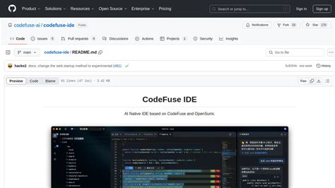 Github Codefuse Ide Featuresalternatives Toolerific