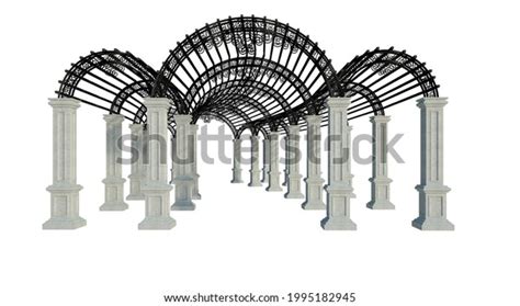 3d Render Building Structure On Isolated Stock Illustration 1995182945