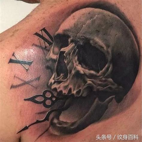 好看的骷髏時鐘紋身作品欣賞 每日頭條