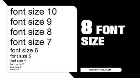 8 Font Size A Guide To Finding The Perfect Fit