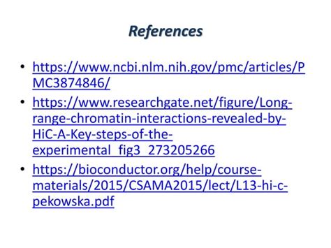 Chromatin Conformation Capture Pdf Chemistry Science