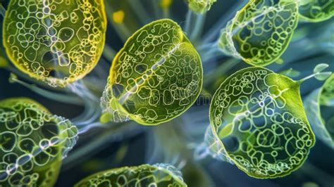 A Microscopic View Of A Plants Leaf Revealing The Delicate Network Of S And Cells Responsible