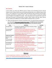 GoodmanHW6 Docx Module 6 HW Burden Of Disease Ben Goodman In This Module We Discuss The