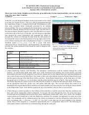 Lab Hardware In The Loop Simulation For Mechatronic Systems Course Hero