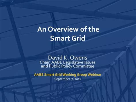 PPT An Overview Of The Smart Grid PowerPoint Presentation Free Download ID 4048111