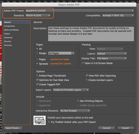 How To Export Quality Files From InDesign BookPrint Limited