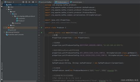 程序模拟完成kafka生产者和消费者实验使用生产者程序每01秒生成一个包含2个字母的单词并写入kafka的名称为“wordcoun Csdn博客