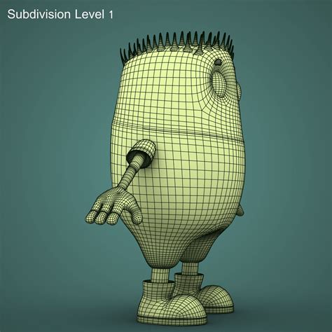 Low Poly Bohnen Charakter 6 3d Modell 49 Fbx Max Obj 3ds C4d