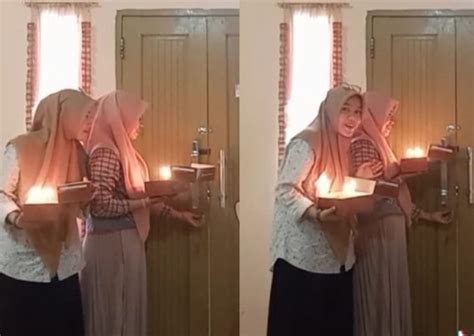 Bikin Panik Sekaligus Ngakak Jilbab Cewek Ini Terbakar Saat Beri Kejutan Ultah Rancah Post