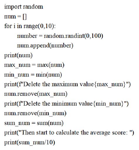 The Code For The System To Calculate The Average Score Download
