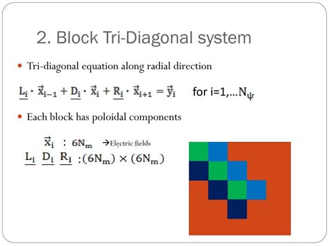 ppt parallelization for a block tridiagonal system with mpi