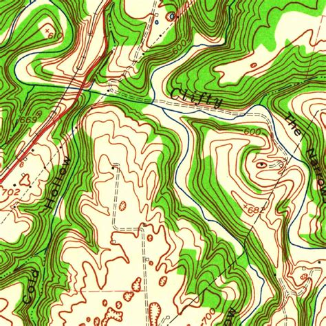 Big Clifty Ky 1960 24000 Scale Map By United States Geological