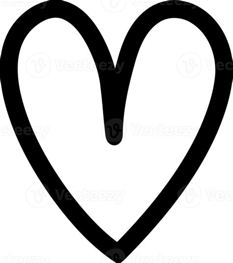 Heart Love Doodle Icon 35666478 Png