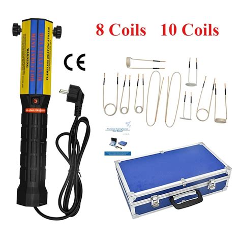 자동차 무화염 열 유도 히터 키트 1000w 자기 유도 히터 키트 110v 220v 1000w 10 코일 자동차 수리