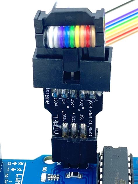 Programator Usb Asp Isp Atmel Avr Taśma Adapter Elektronika
