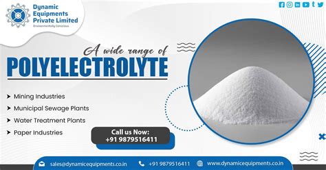 Supplier Of Polyelectrolyte Chemical Powder Dynamic Equipments Pvt Ltd