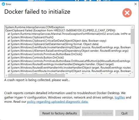 Docker Hangs Perhaps While Creating A Container Then Crashes Getting